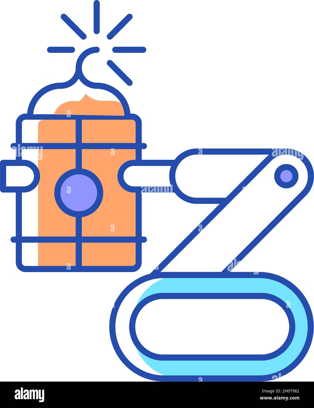 Bomb defusing robots RGB color icon Stock Vector Image & Art - Alamy