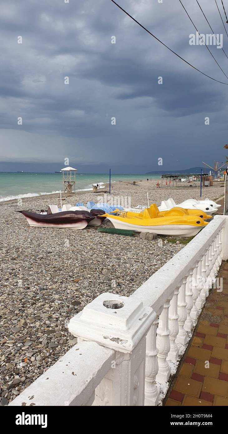 Shepsi embankment. Tuapse district Stock Photo - Alamy
