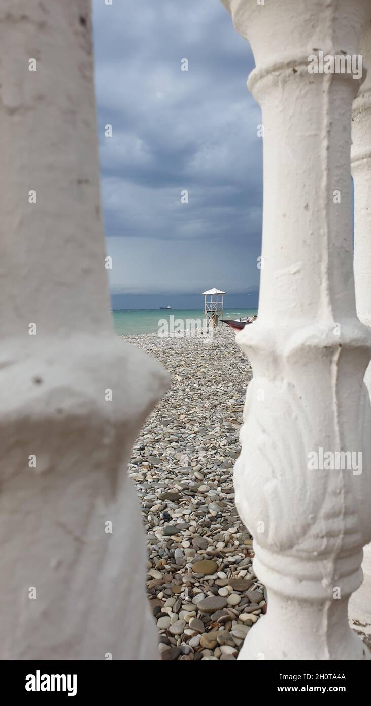 Shepsi embankment. Tuapse district Stock Photo - Alamy