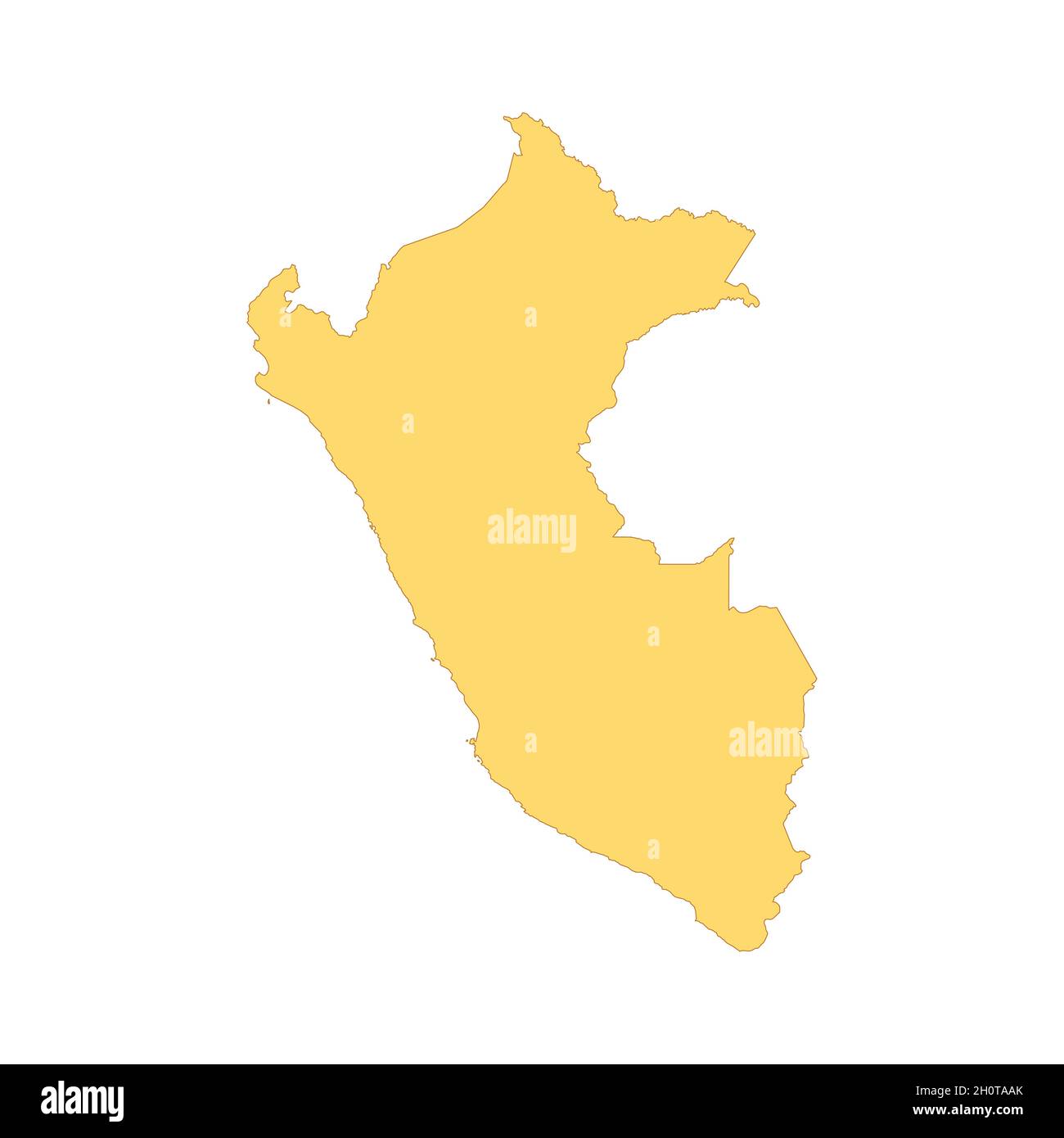 Peru map color line element. Border of the country. UI UX GUI design ...