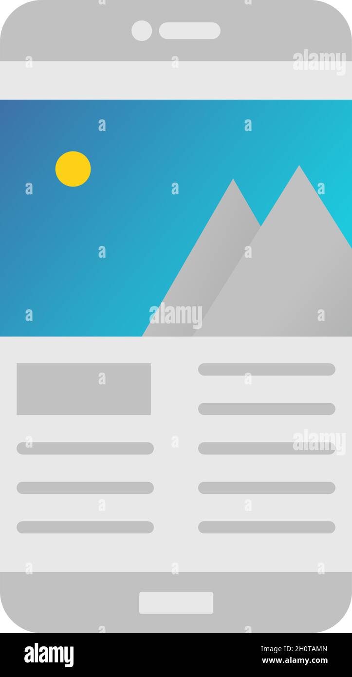 Photo gallery mobile phone app vector icon Stock Vector Image & Art - Alamy
