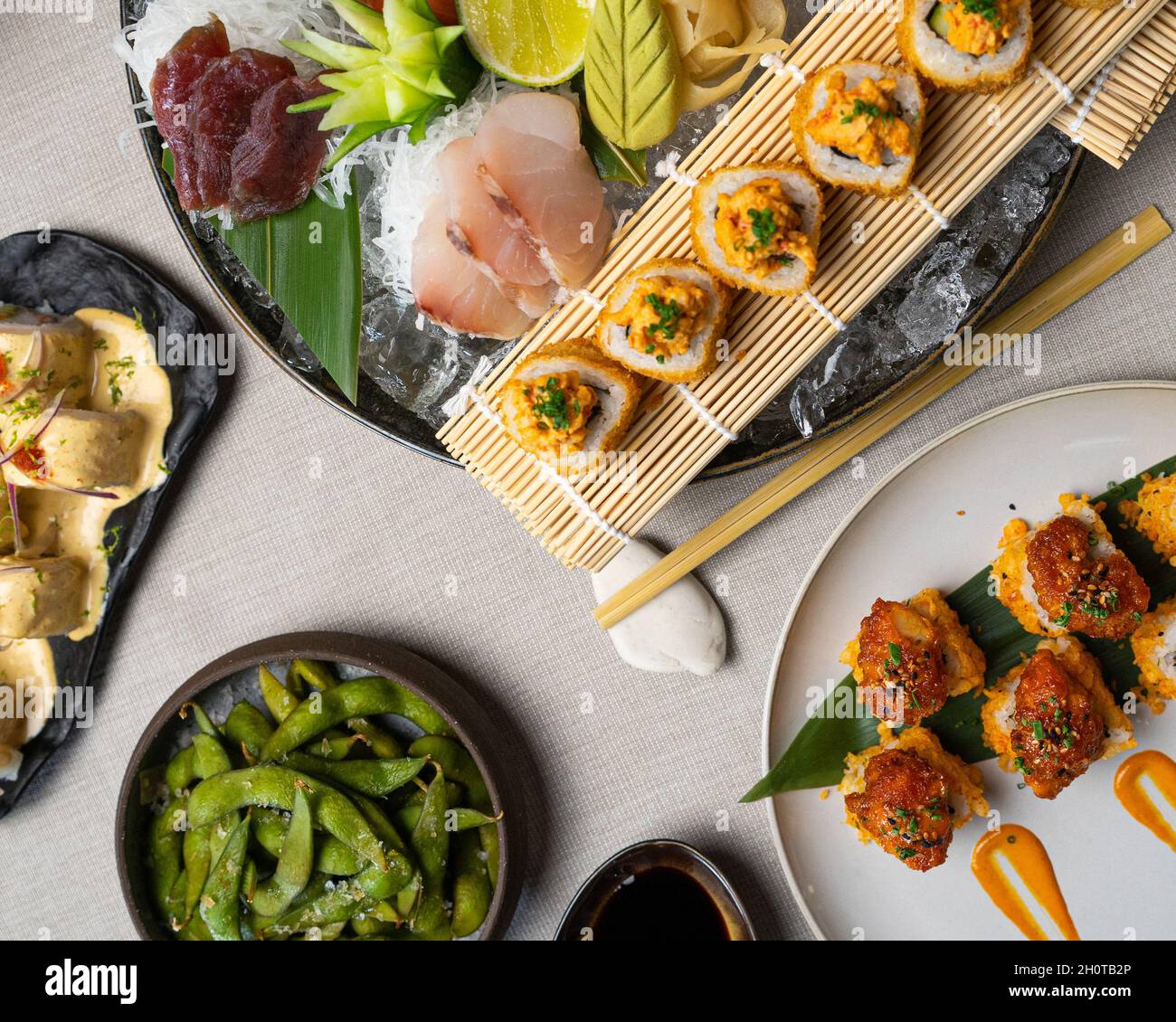 Japanese cuisine assorted sashimi hi-res stock photography and images ...