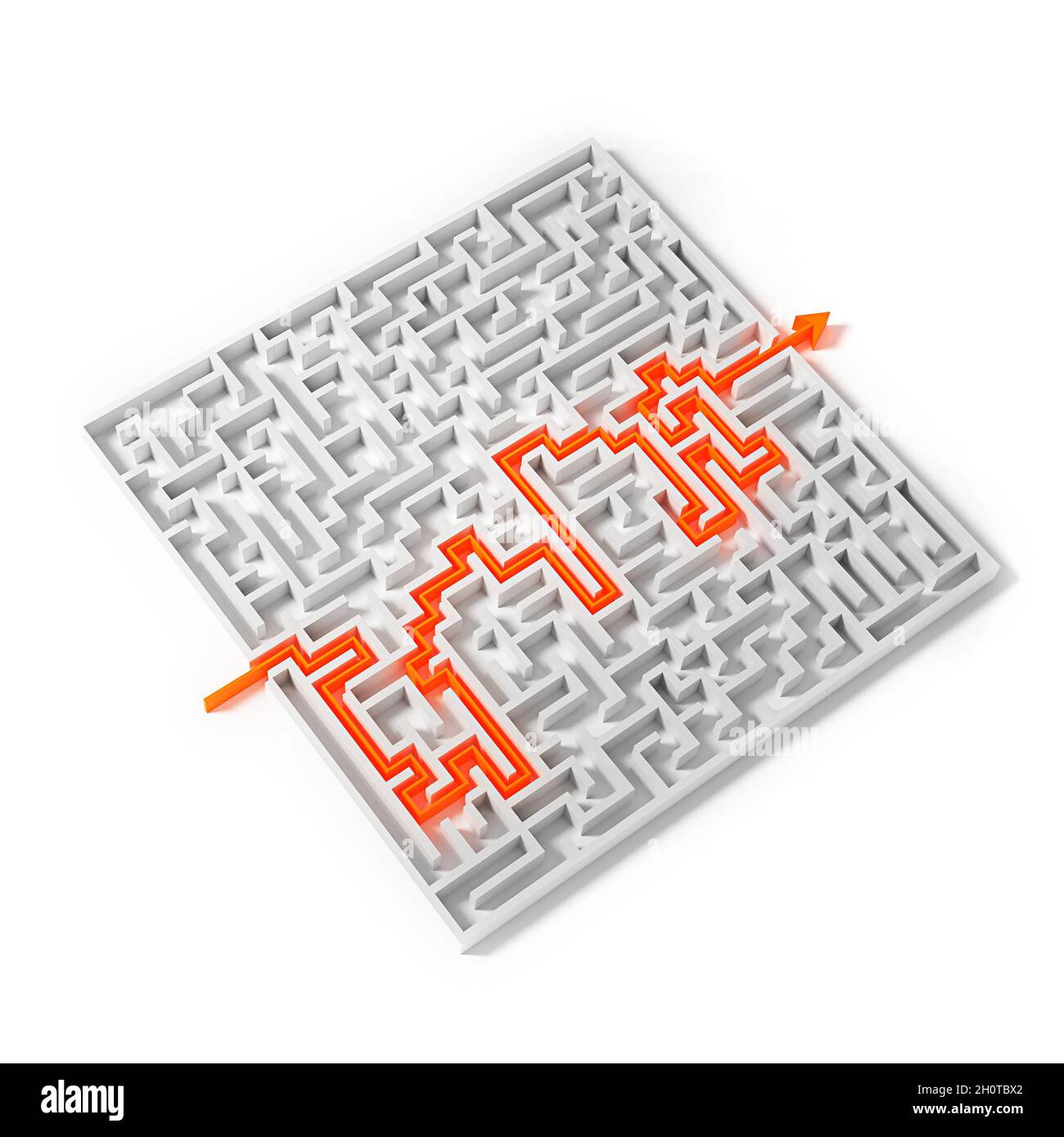 Entrance 3d maze hi-res stock photography and images - Alamy