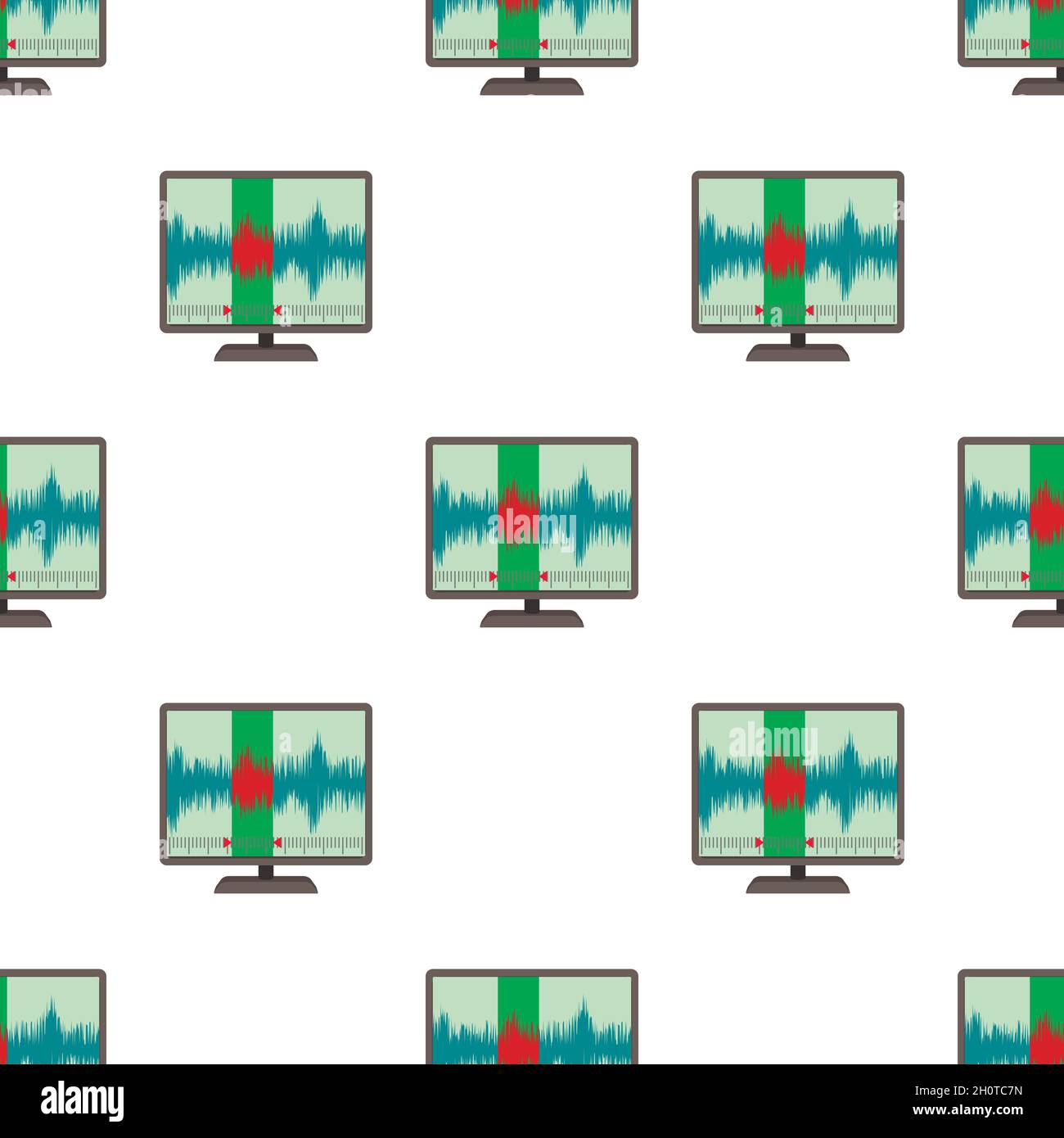 Soundwave pattern seamless background texture repeat wallpaper ...