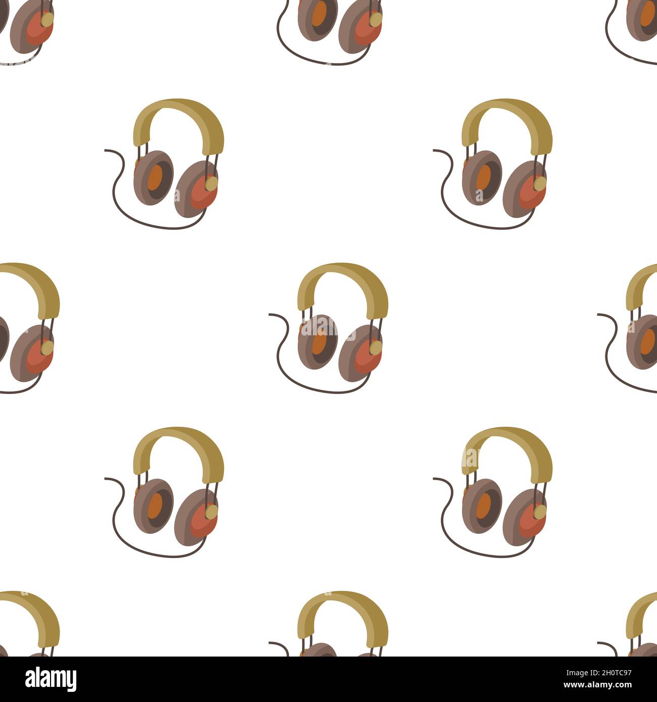 Headphone pattern seamless background texture repeat wallpaper ...