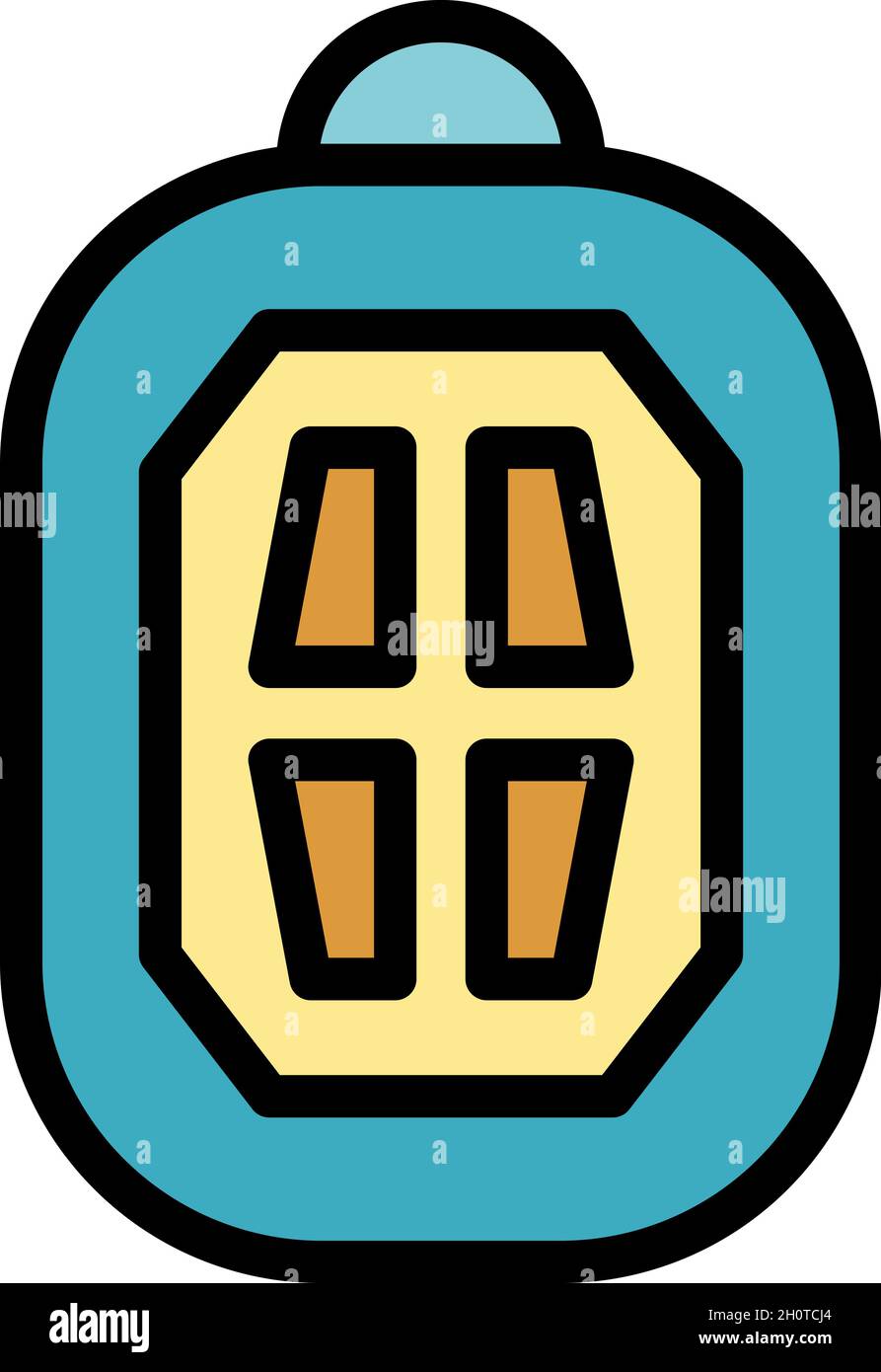 Security Car Keyless Icon Outline Security Car Keyless Vector Icon