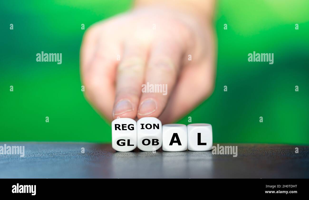 Global local trade symbol hi-res stock photography and images - Alamy