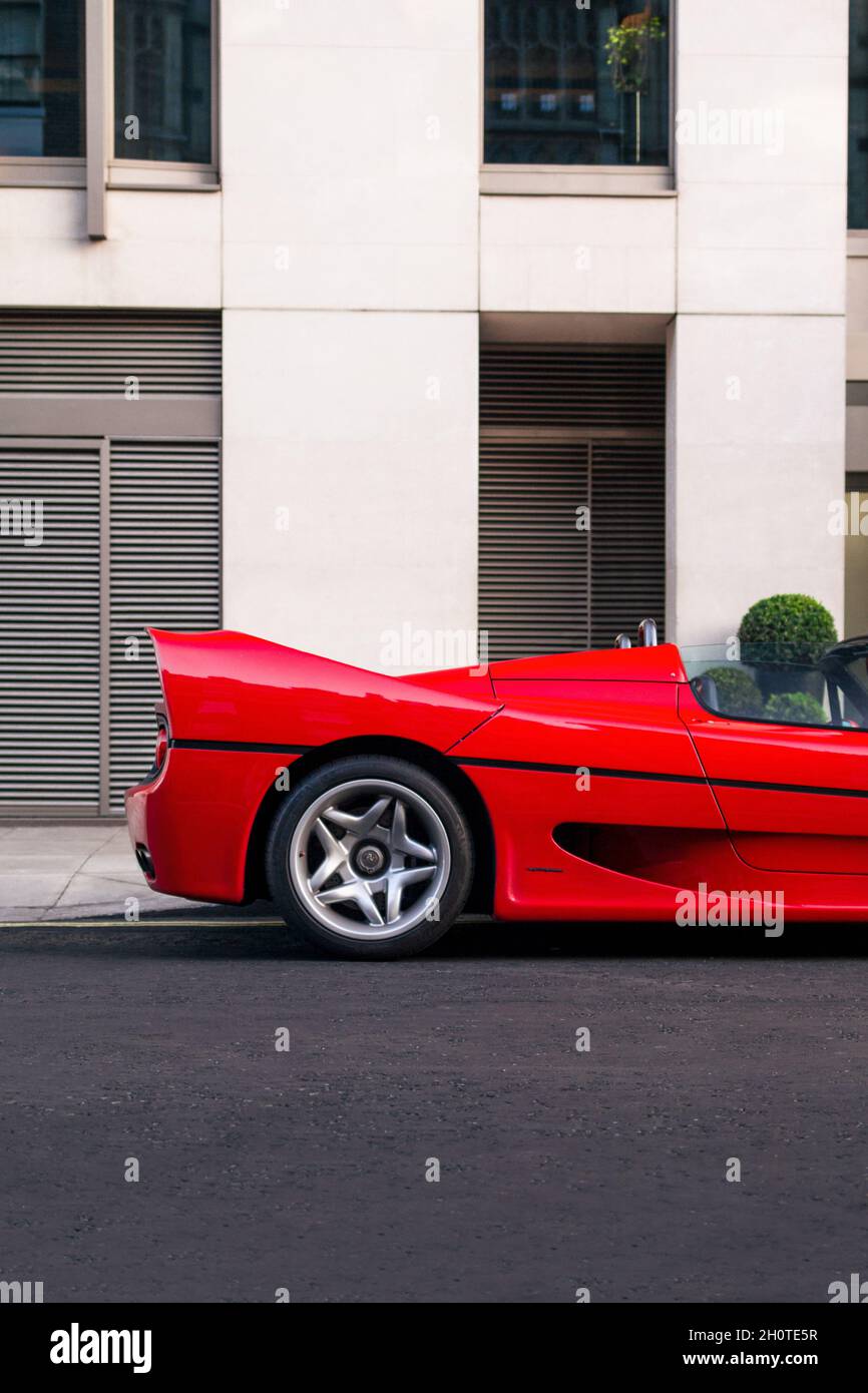 Ferrari on street in london hi-res stock photography and images - Alamy
