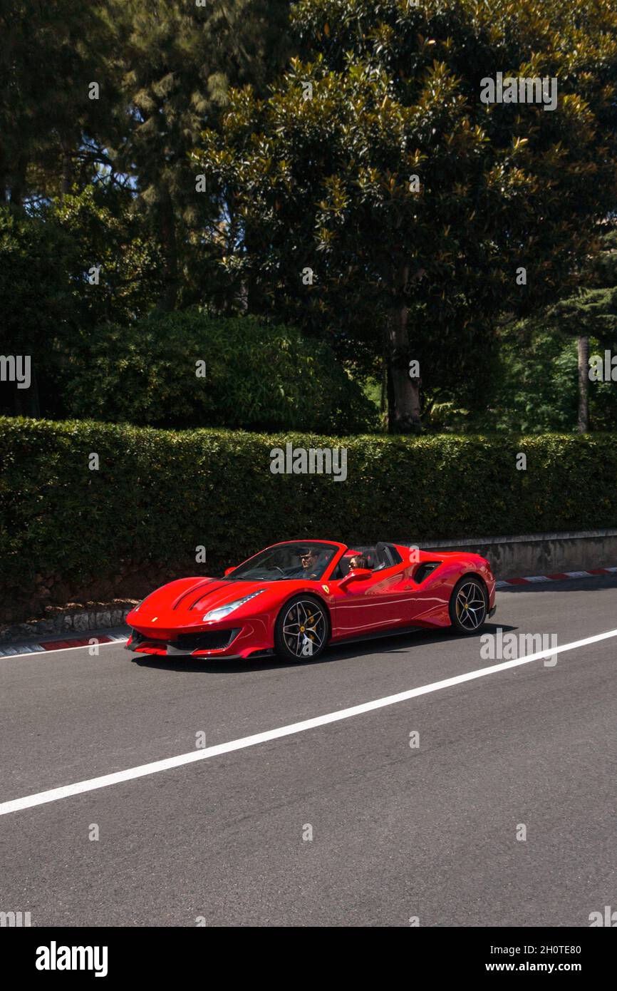 Red ferrari 488 pista hi-res stock photography and images - Alamy