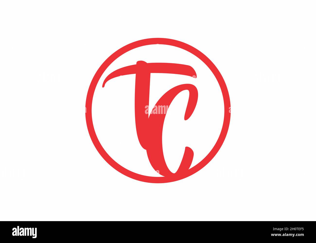 Initial letter TC in circle shape design Stock Vector Image & Art - Alamy