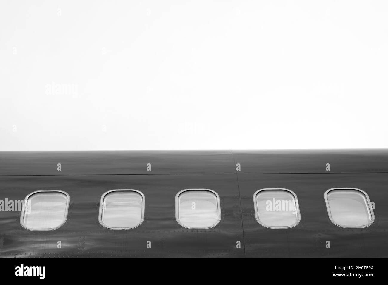 Aircraft windows airplane Black and White Stock Photos & Images - Alamy