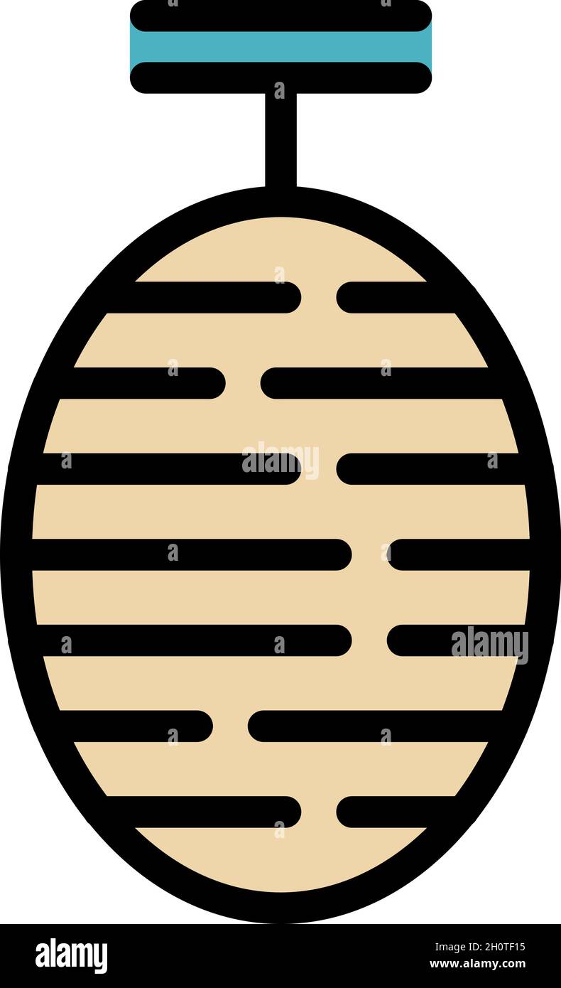 Thread production icon. Outline thread production vector icon color ...