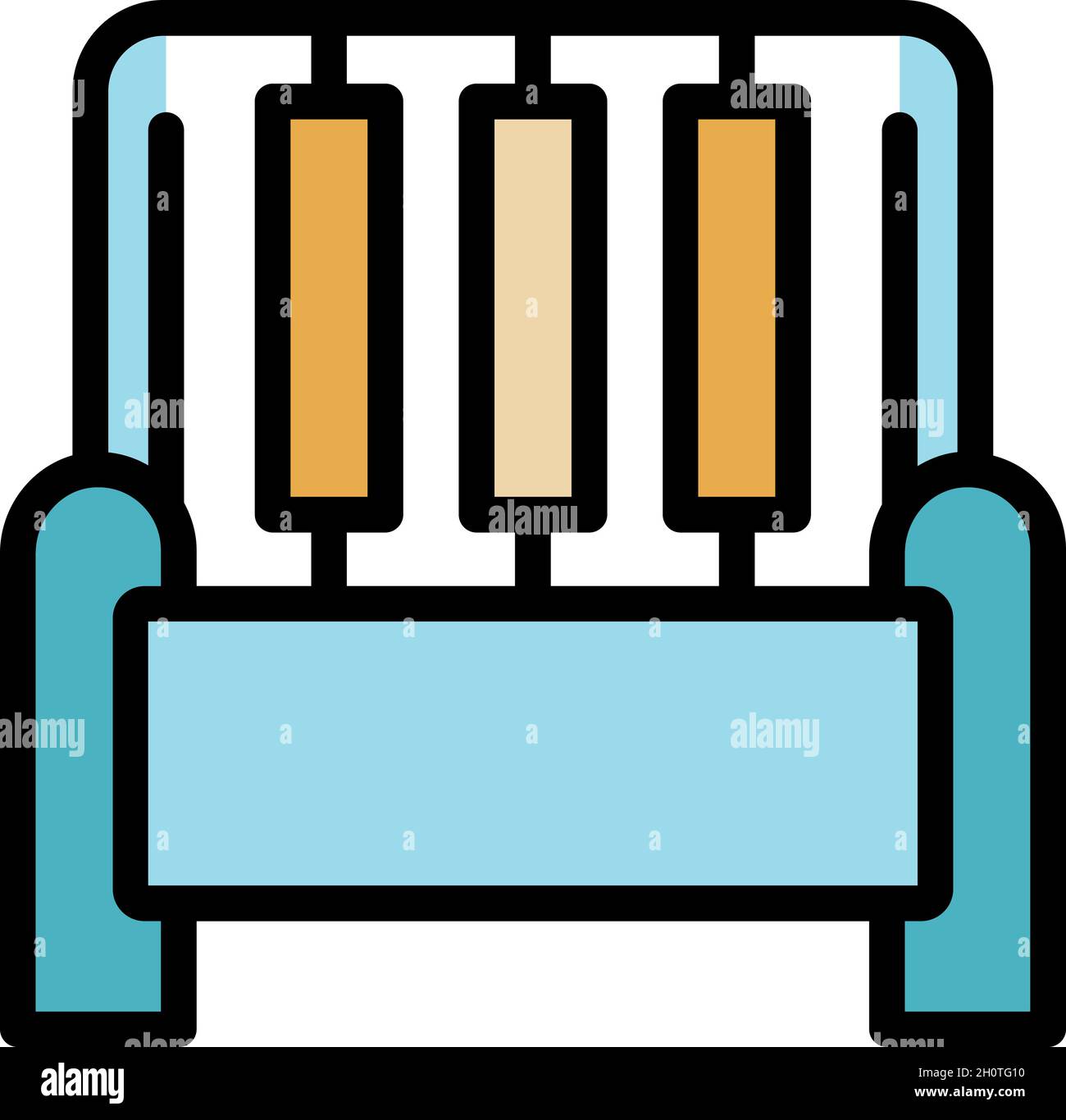 Textile technology icon. Outline textile technology vector icon color ...