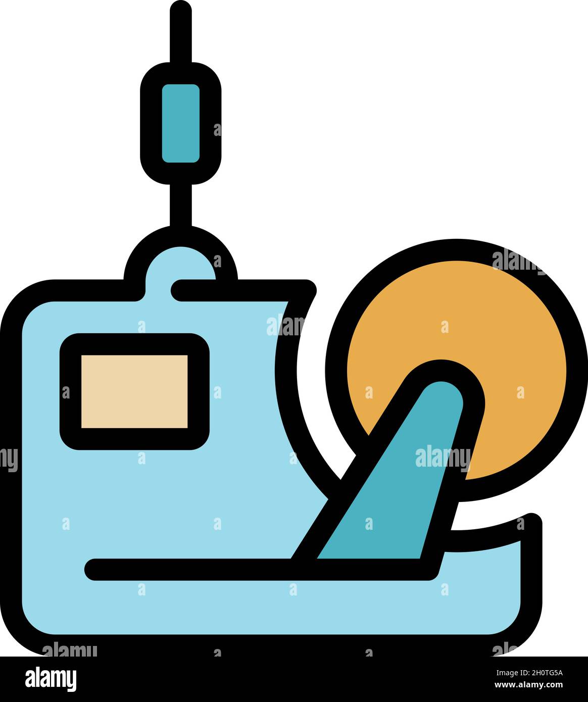 Textile mill equipment icon. Outline textile mill equipment vector icon ...