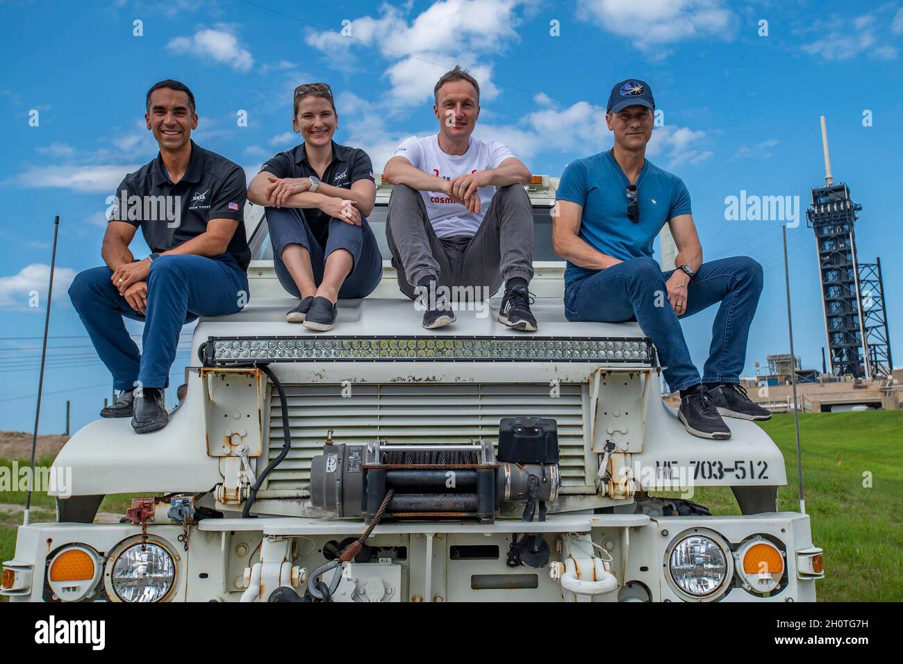 Cape Canaveral, United States. 14th Oct, 2021. SpaceX Crew-3 astronauts ...