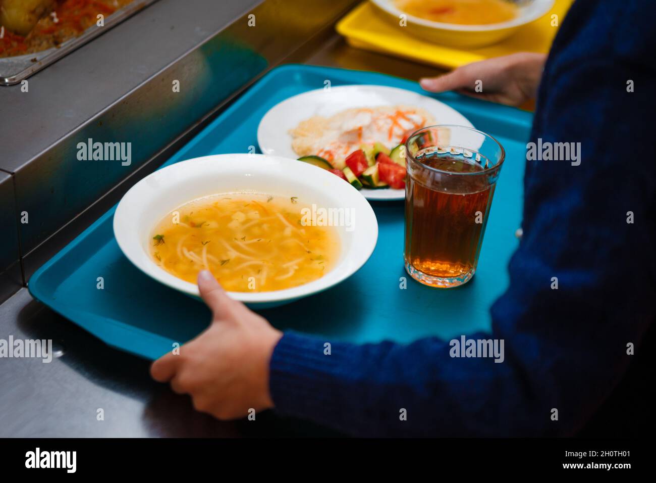 Food in the dining room. Russian national food Stock Photo - Alamy