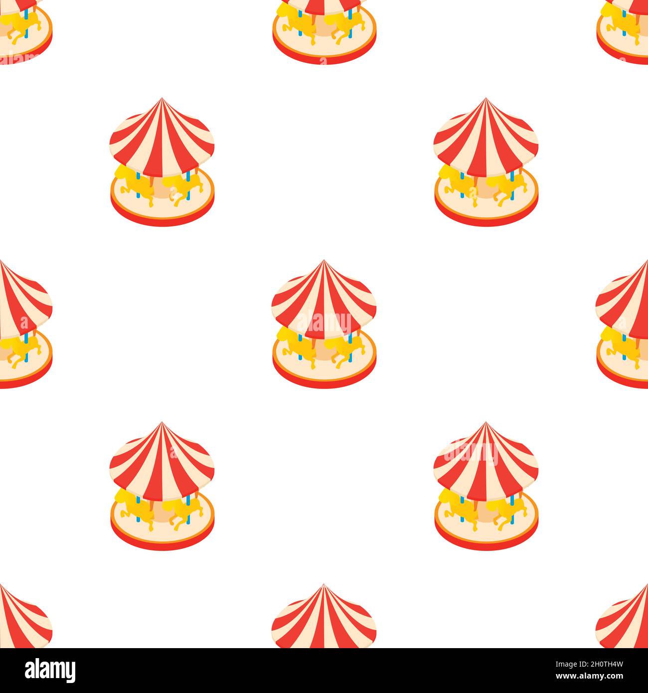 Carousel with horses pattern seamless background texture repeat ...