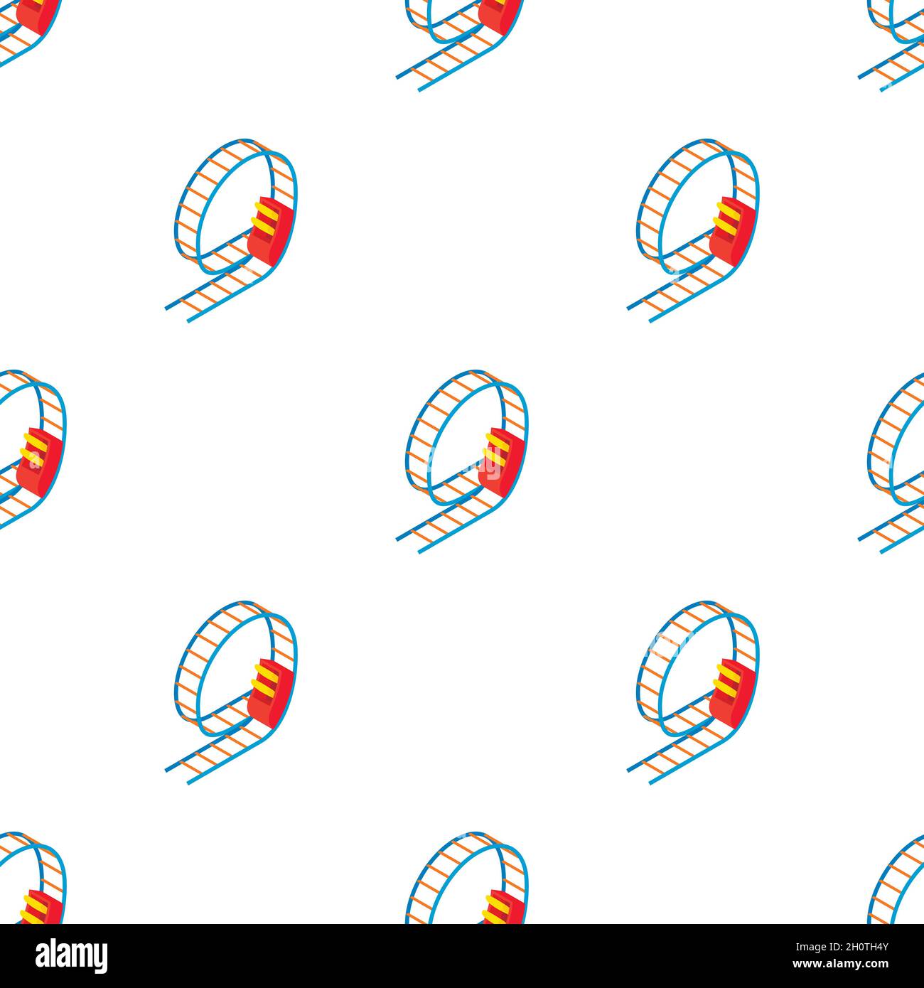 Swing roller coaster pattern seamless background texture repeat ...
