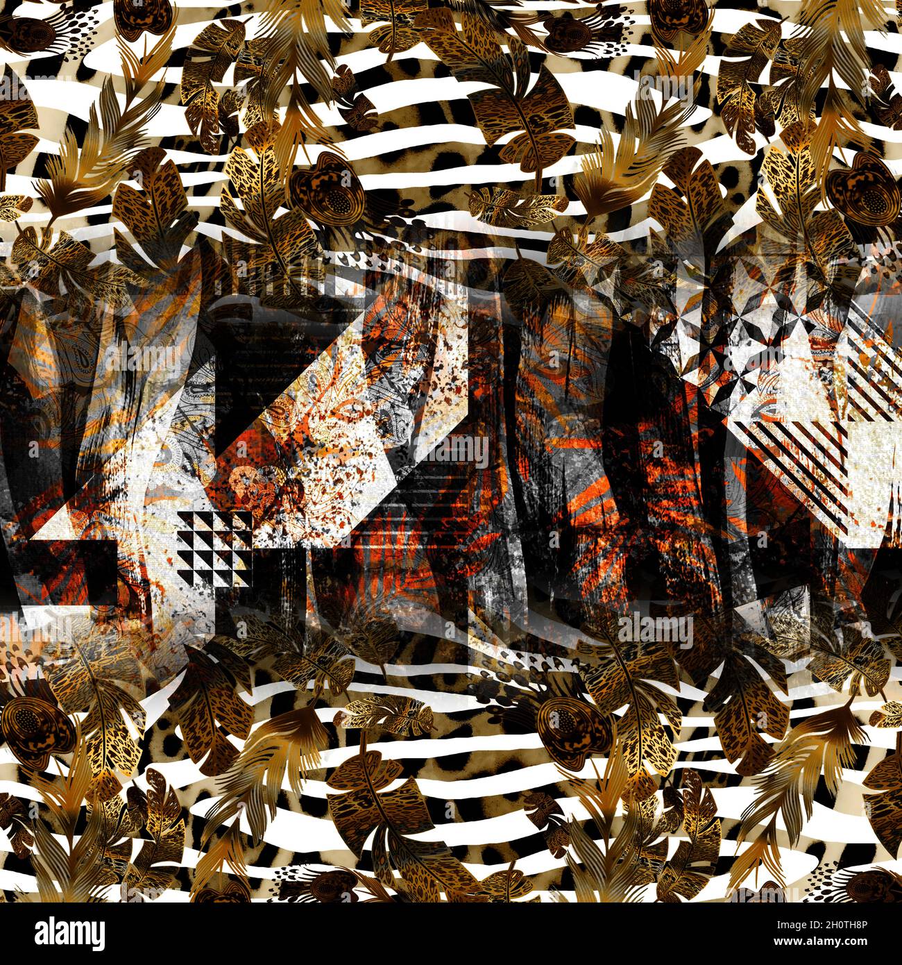 Fashion Inspirations and Collage Pattern Works Stock Photo - Alamy