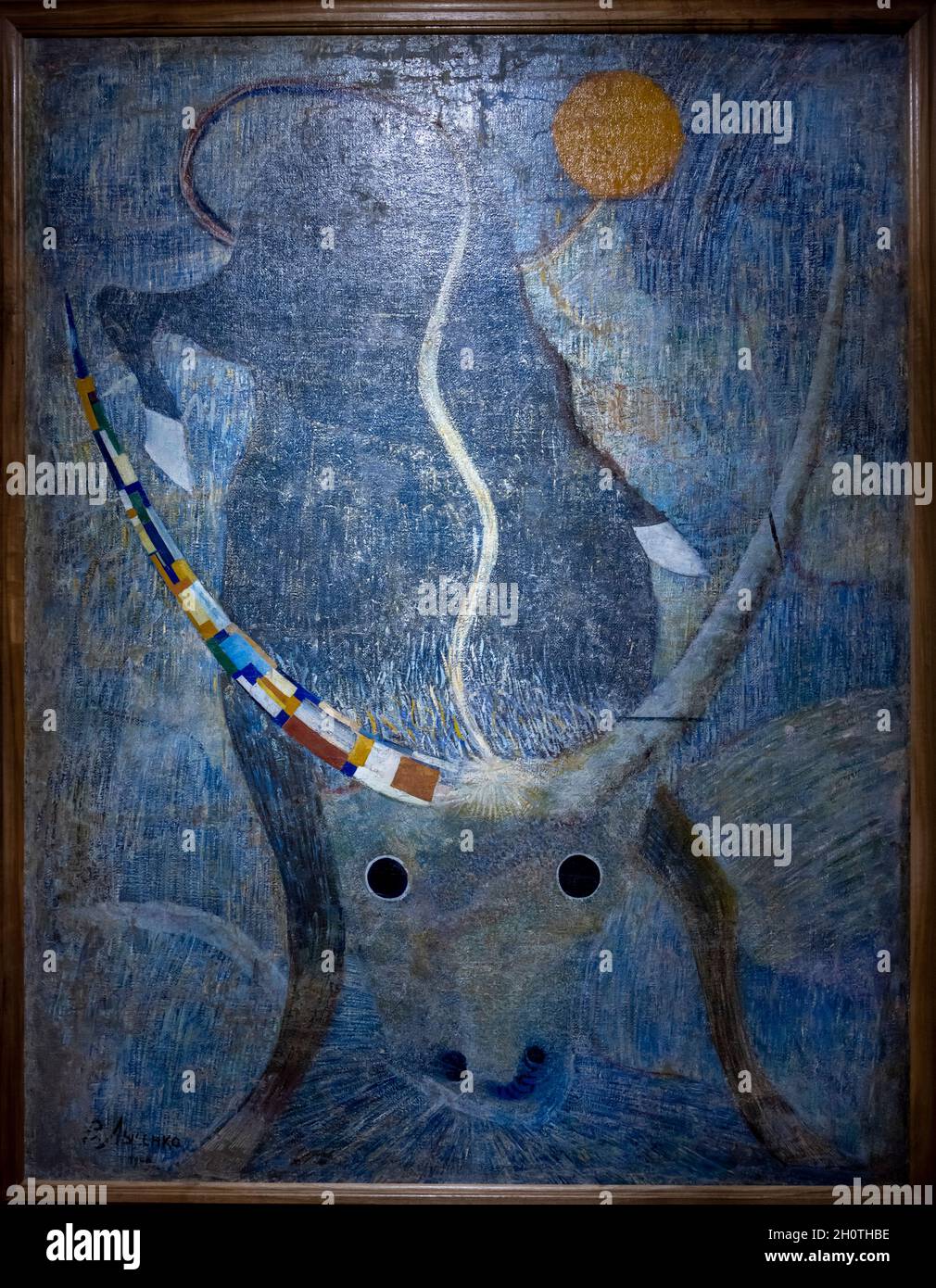 V.A. Lysenko, Bull, oil on canvas, Nukus Museum of Art (Savitsky Museum ...