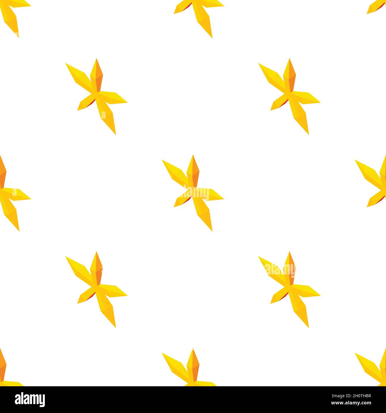Golden star with five points pattern seamless background texture repeat ...