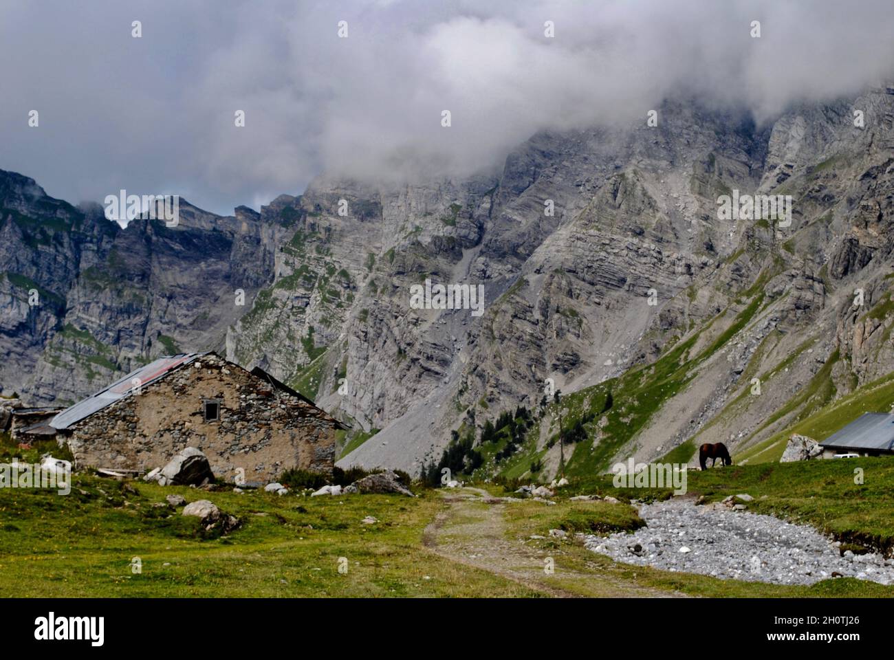 Old building in ollon hi-res stock photography and images - Alamy