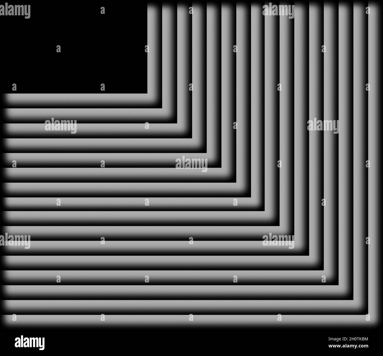 Abstract illustration of black and gray repeating square pattern ...