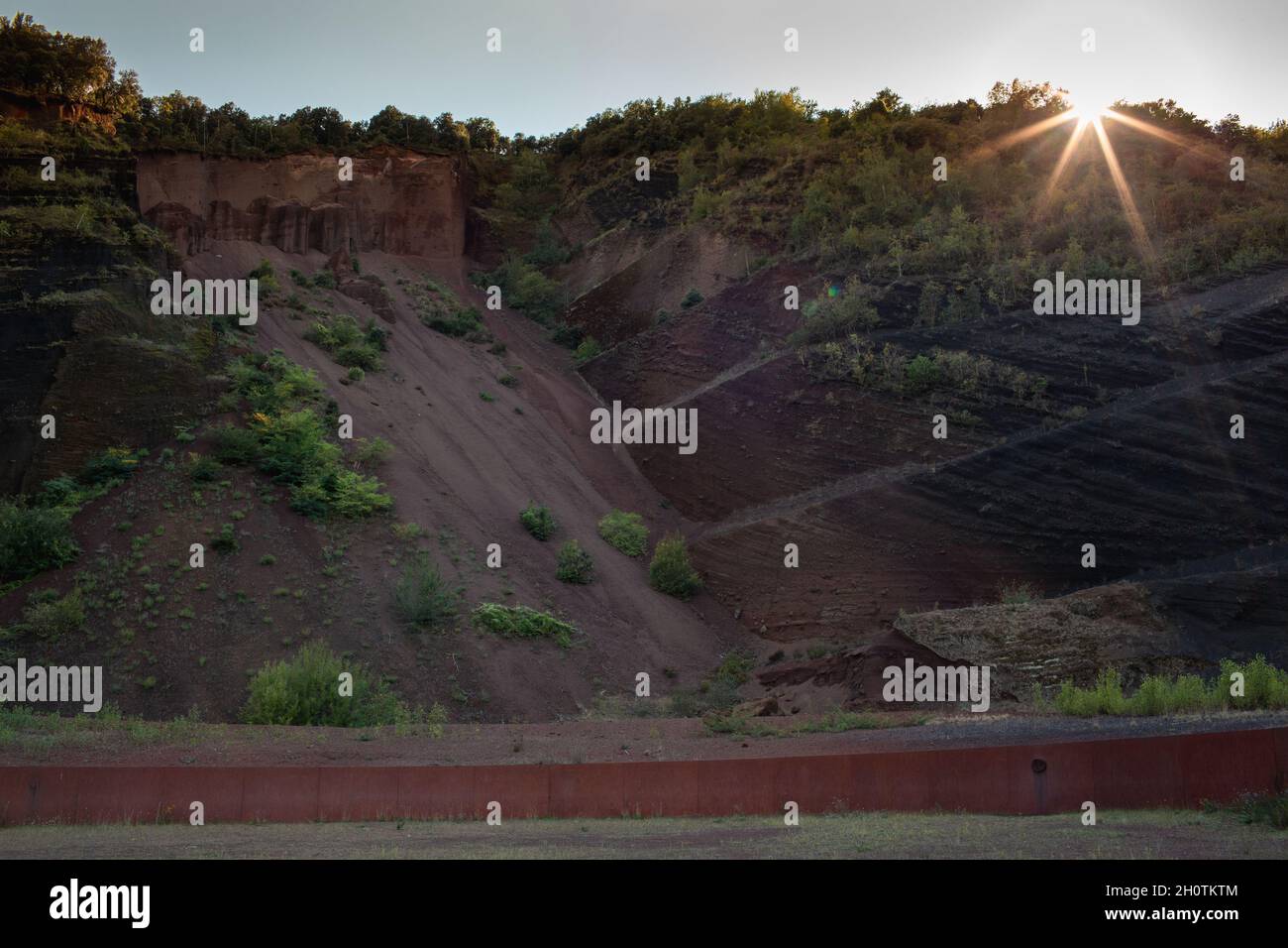 Croscat volcano in Girona Stock Photo - Alamy