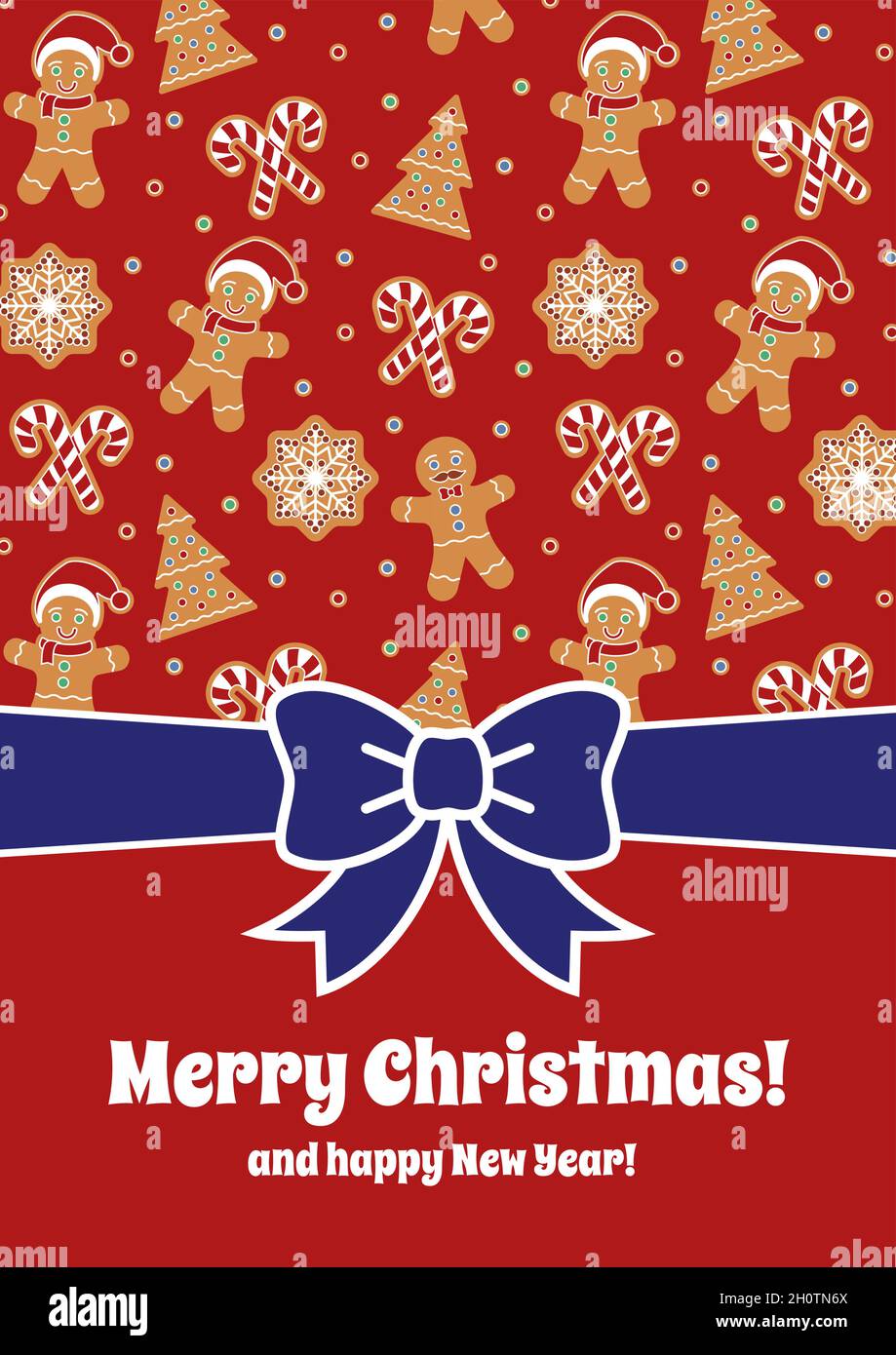 Bow ribbon christmas ginger Stock Vector Images - Alamy