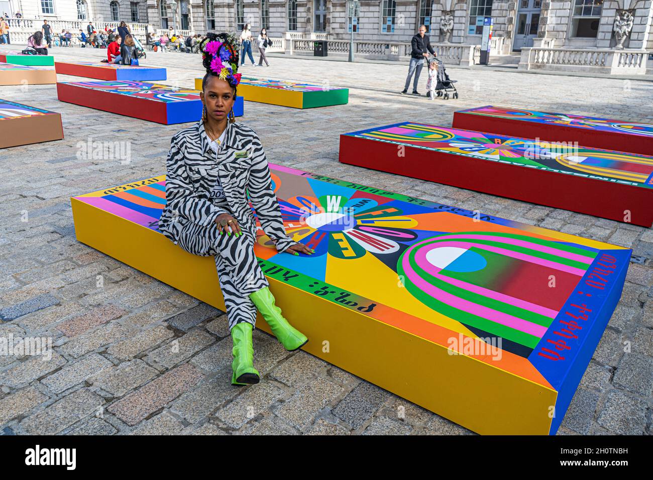 LONDON, UK. 14th Oct, 2021. London based artist Lakwena Maciver poses ...
