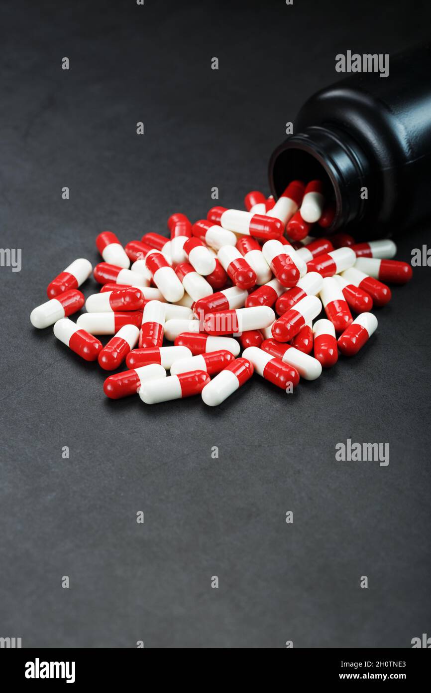 Solid pharmaceutical oral dosage form of medicine hi-res stock ...