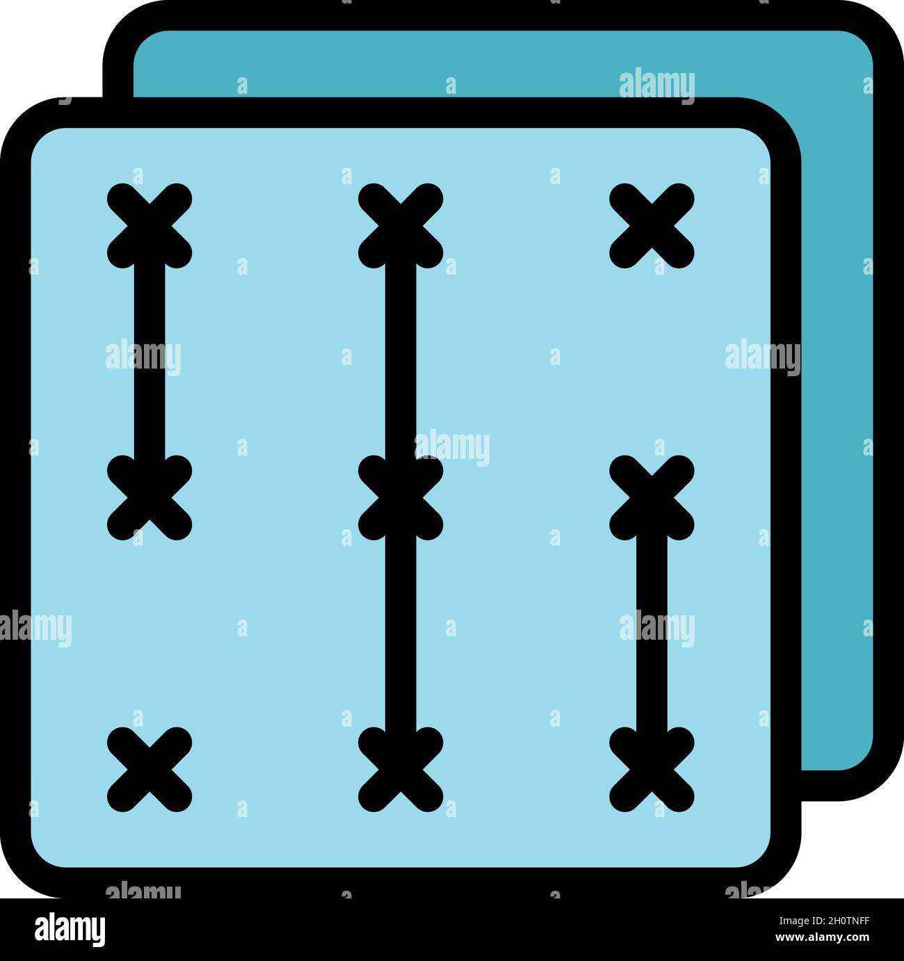 Cipher icon. Outline cipher vector icon color flat isolated Stock ...