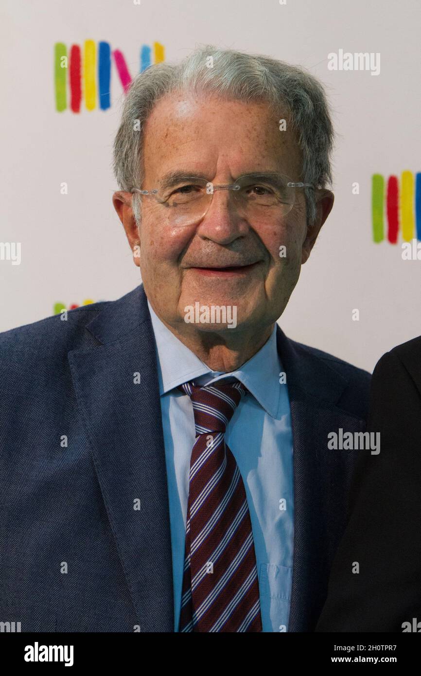 Torino, Italy. 14th Oct, 2021. Italian former Prime Minister and ...