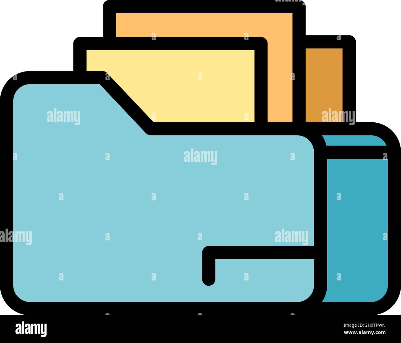 Ergonomic tools icon. Outline ergonomic tools vector icon color flat ...