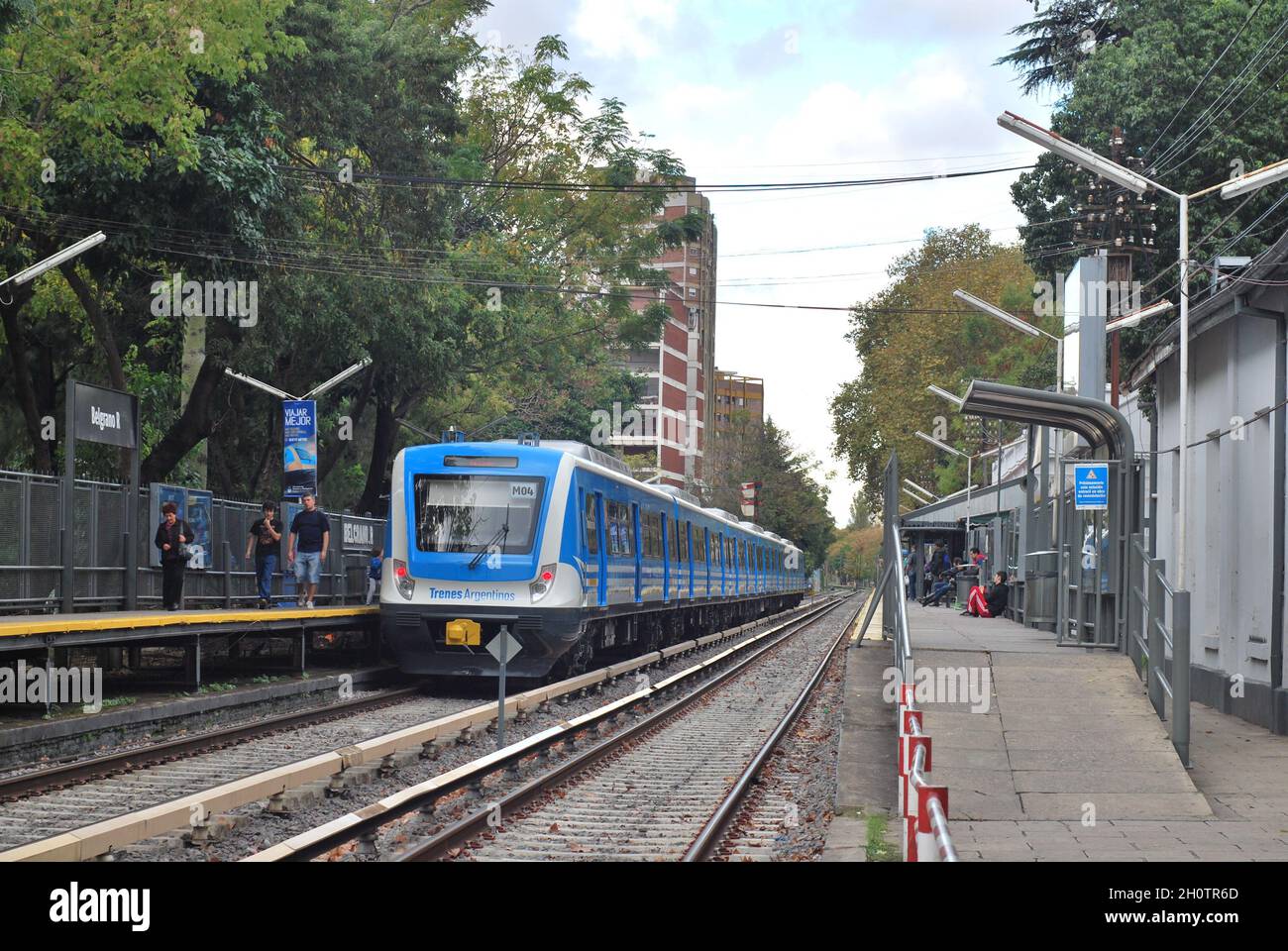 BUENOS AIRES, ARGENTINA - May 02, 2015: A train of trenes argentinos at ...