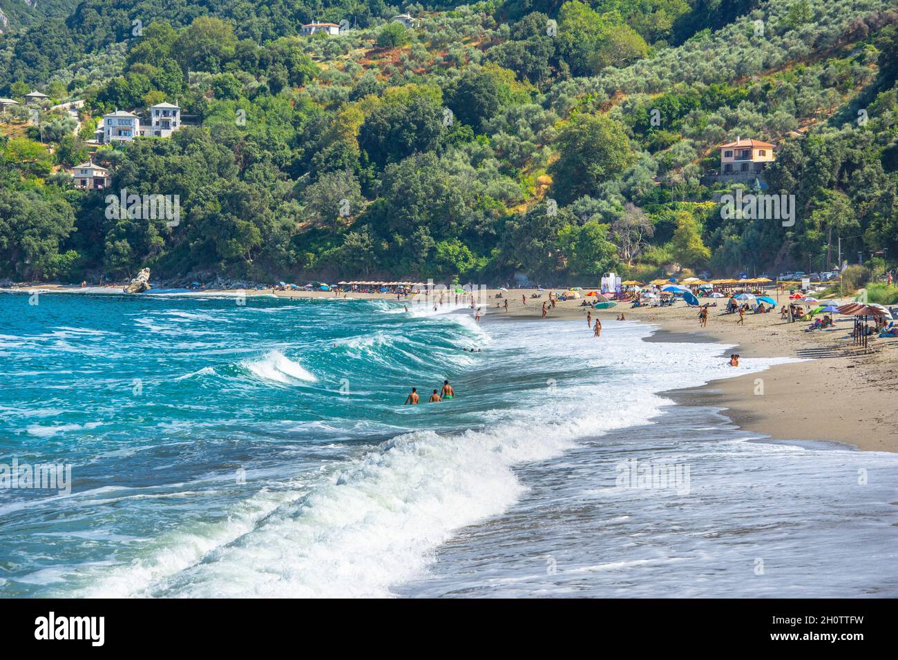 Famous village of Agios Ioannis, Pelion, Greece Stock Photo - Alamy