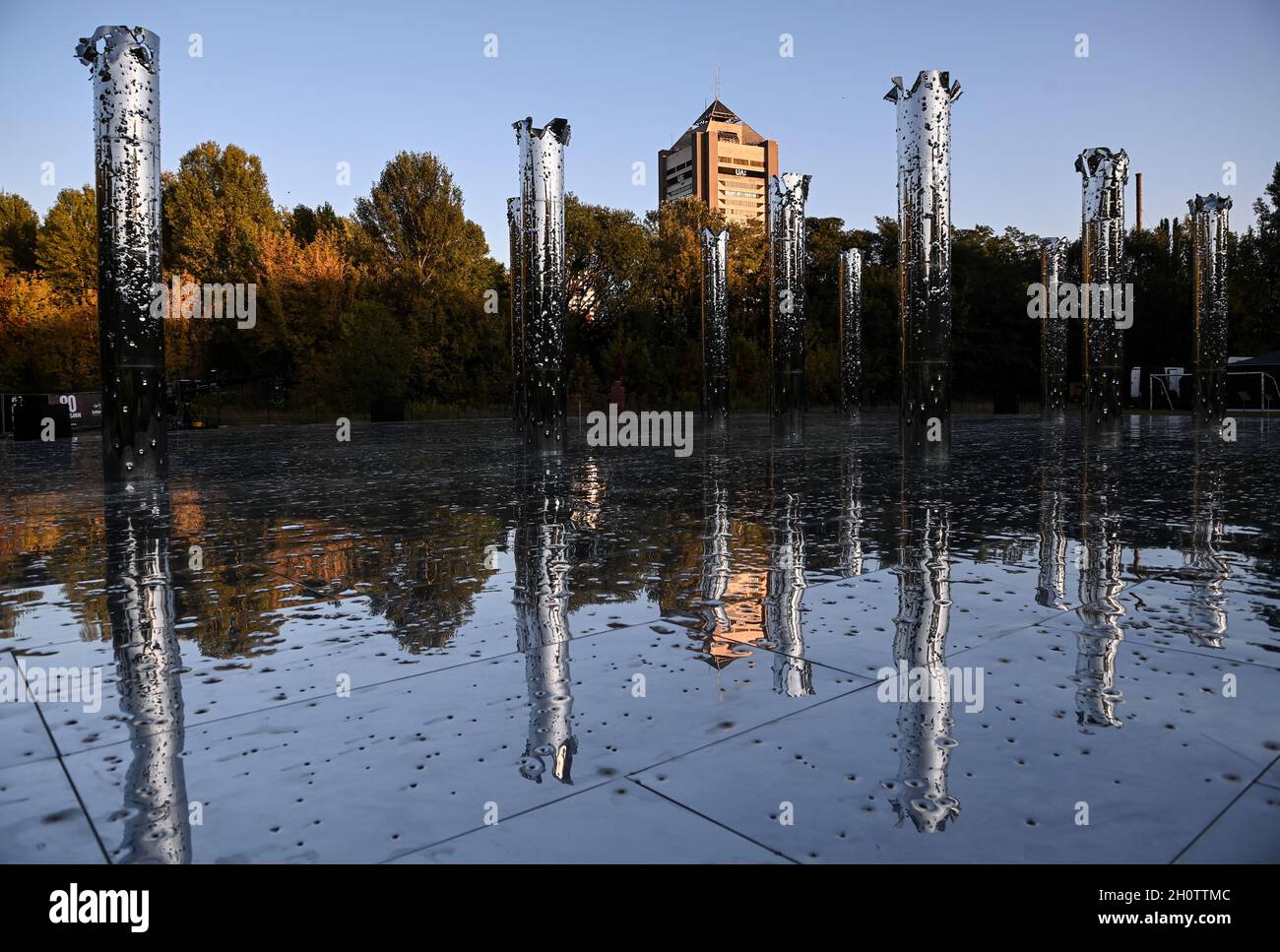 Kiew, Ukraine. 06th Oct, 2021. Memorial to the "Holocaust with bullets ...
