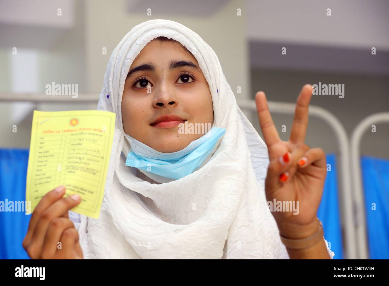 Non Exclusive: MANIKGANJ, BANGLADESH - OCTOBER 14, 2021: Student Tasmia ...