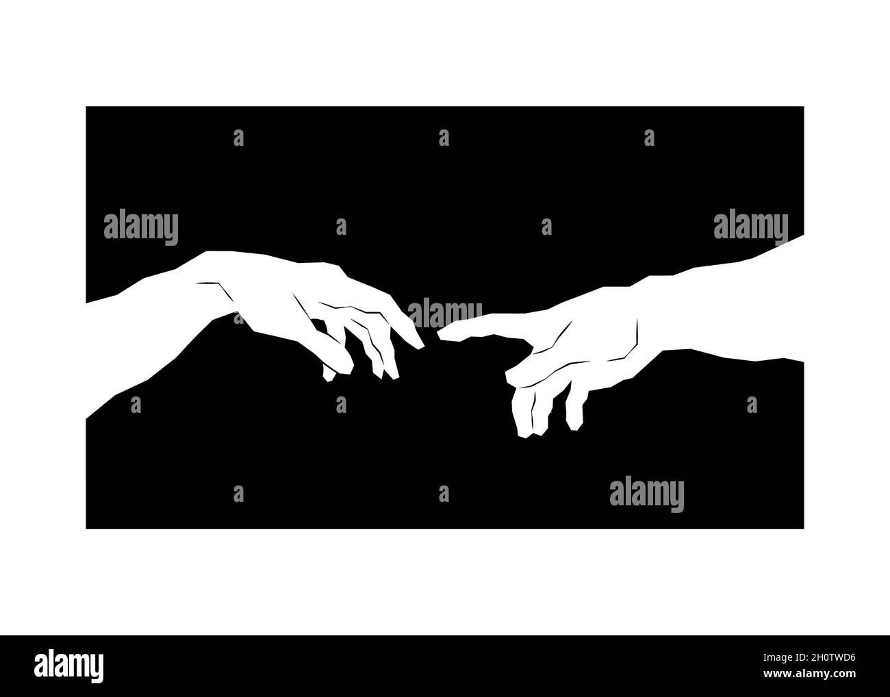 Hand of god michelangelo hi-res stock photography and images - Alamy