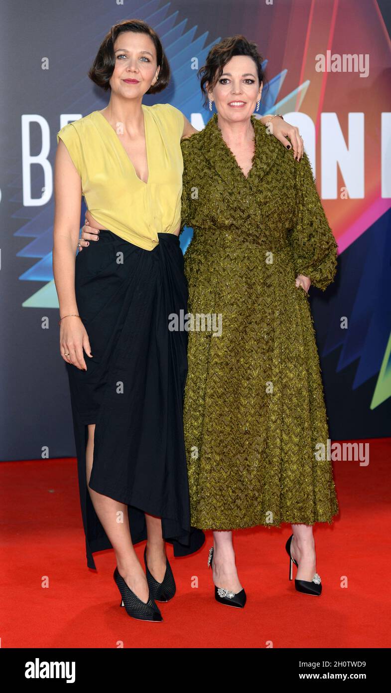 Photo Must Be Credited ©Alpha Press 078237 13/10/2021 Maggie Gyllenhaal and Olivia Colman The ...