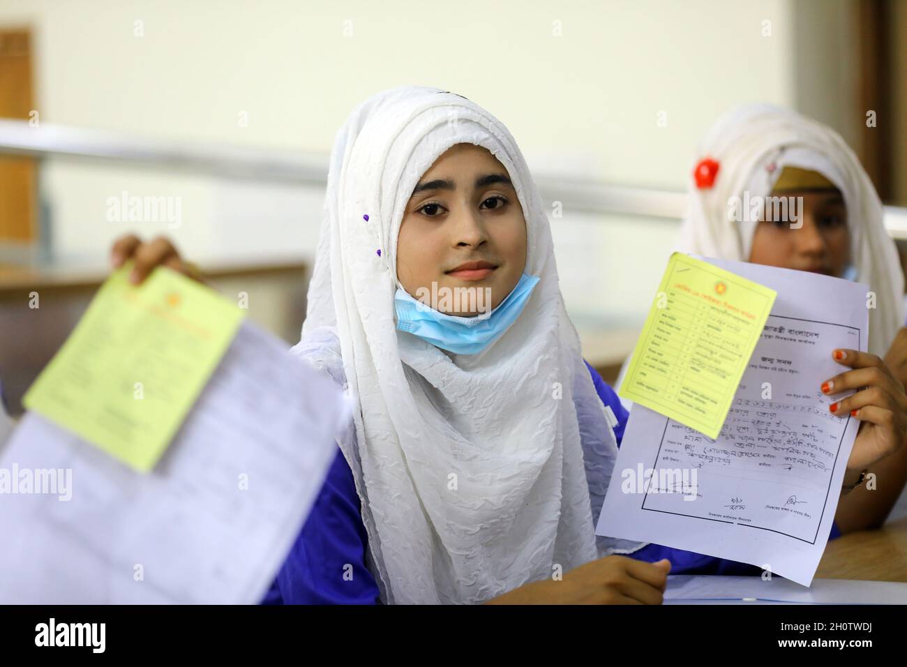 Non Exclusive: MANIKGANJ, BANGLADESH - OCTOBER 14, 2021: Student Tasmia ...