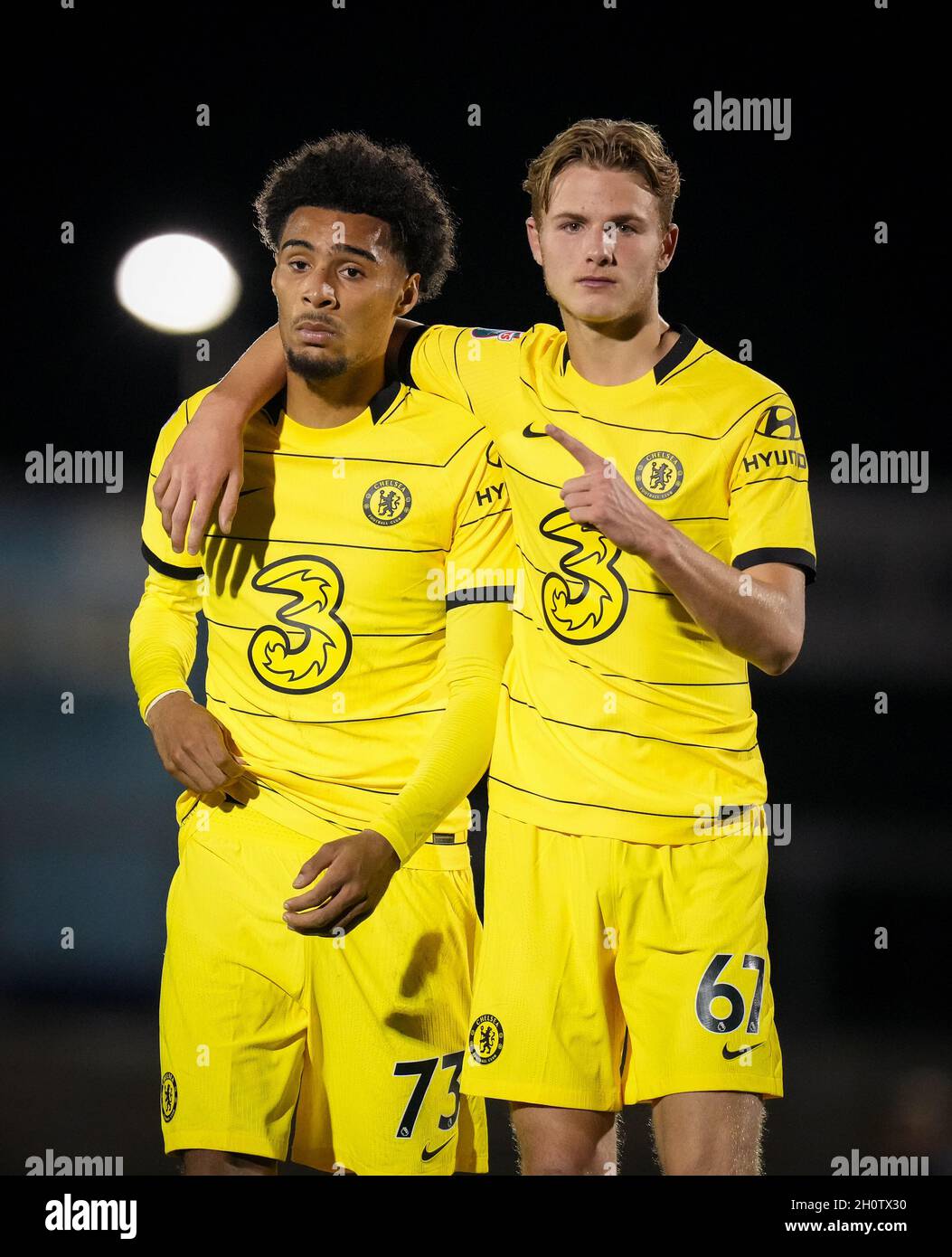 Bristol, UK. 13th Oct, 2021. Louis Flower (left) & Josh Tobin of ...