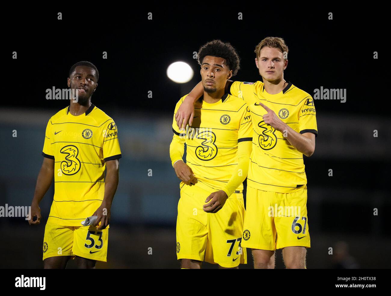 Bristol, UK. 13th Oct, 2021. Dion Rankine (left), Louis Flower (73 ...
