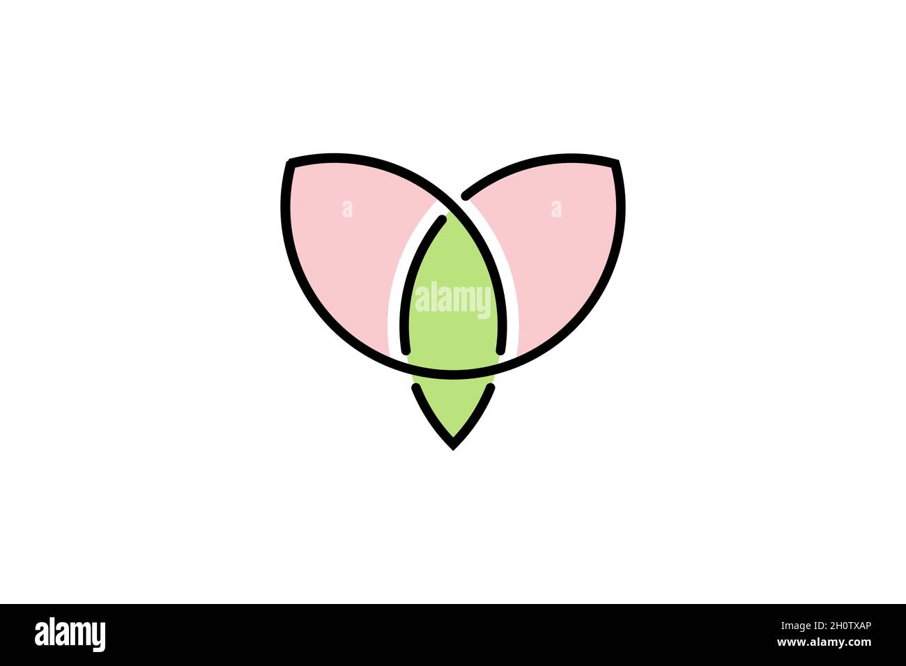 Linear leaf shape Cut Out Stock Images & Pictures - Alamy