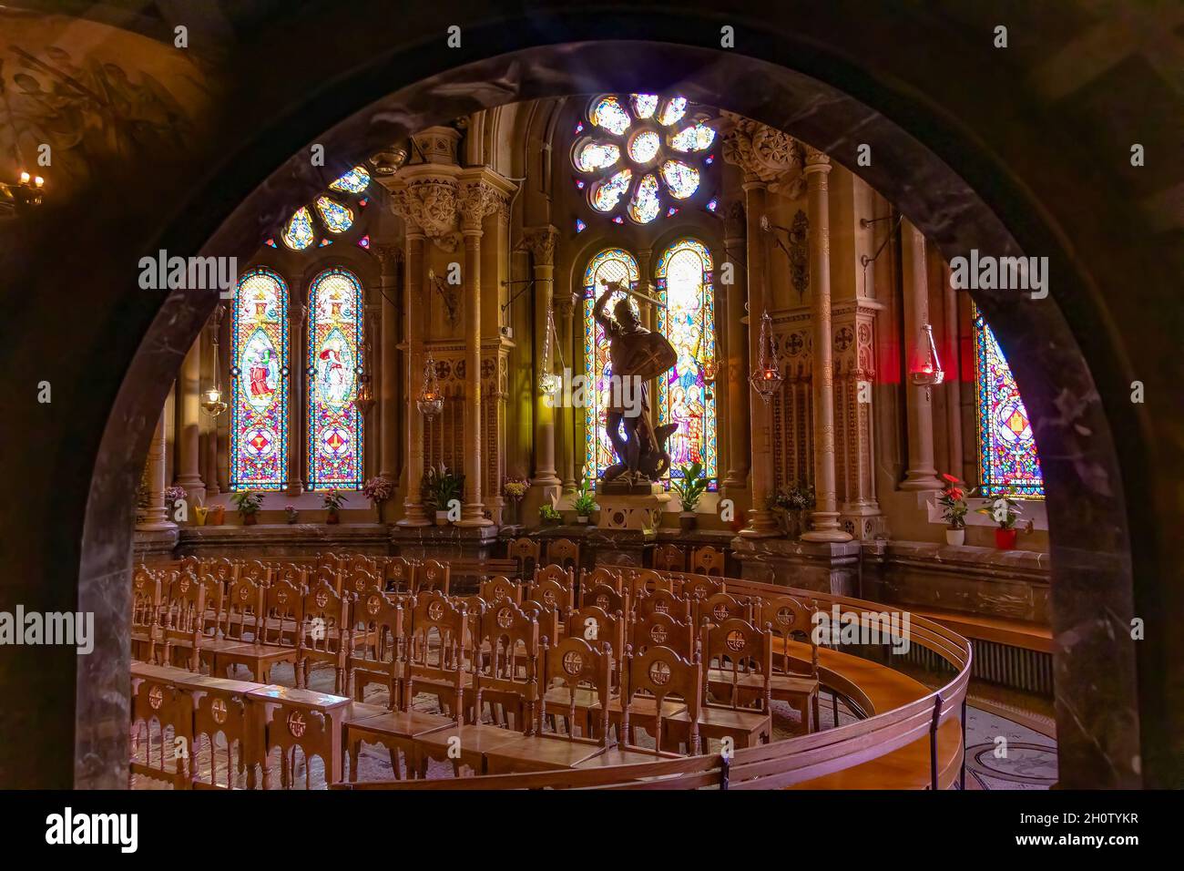 Montserrat, Spain - September 21, 2021: Hidden chapel inside of the ...
