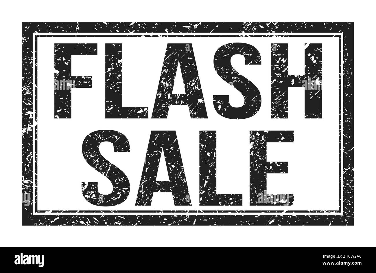 FLASH SALE, words written on black rectangle stamp sign Stock Photo - Alamy