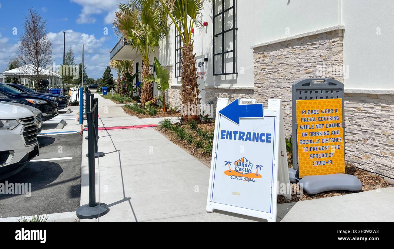 Orlando, FL USA - June 8, 2021: The exterior and entrance sign of a ...