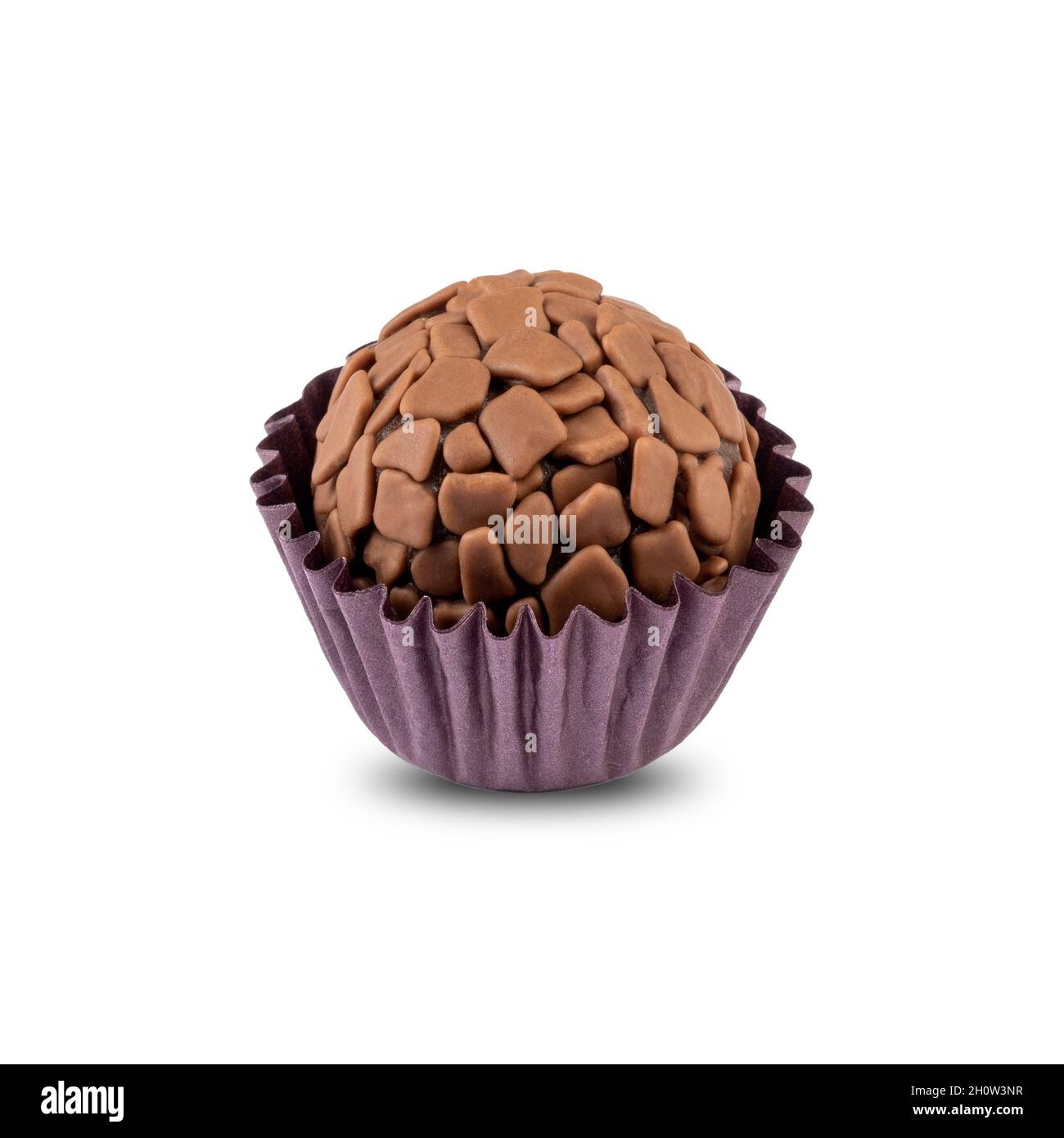 Typical brazilian brigadeiro isolated over white background Stock Photo ...