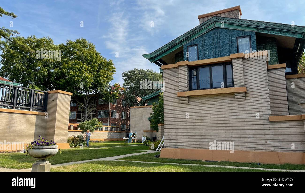 Springfield, IL USA - September 24, 2021: Dana Thomas House a Frank ...