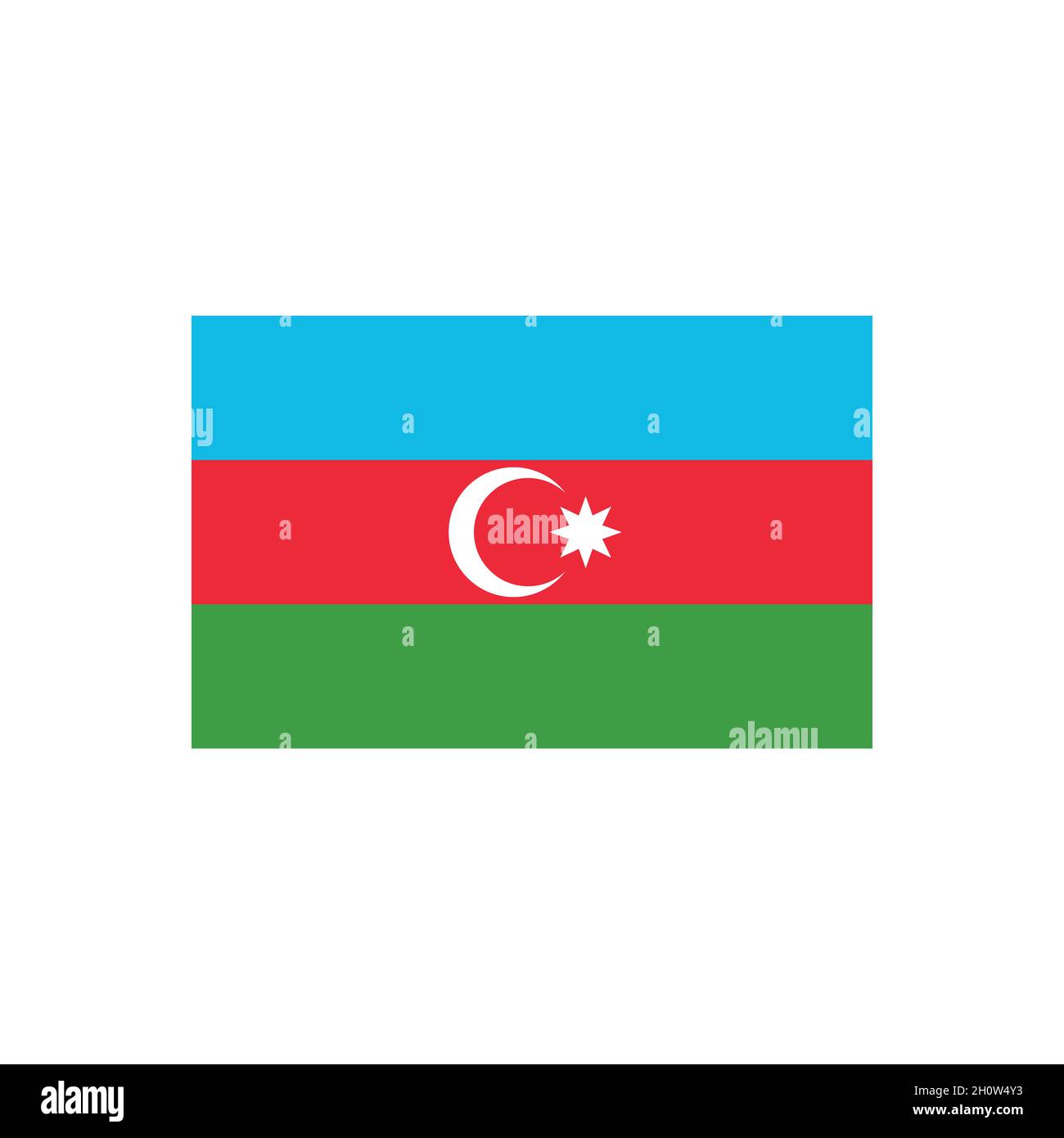 Flag of Azerbaijan color line element. Vector element for web page ...